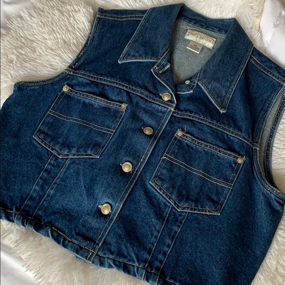 Jay Jacobs | Jackets & Coats | Jay Jacobs Vintage Cropped Denim Vest ...